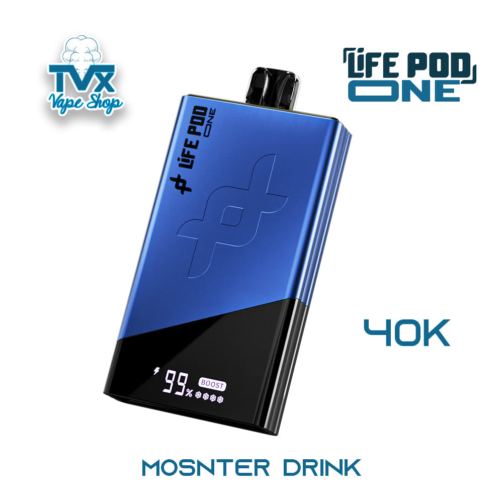 Life Pod® ONE 40K BLUE - Monster Drink (POD Desechable) – TVX Vape Shop ...